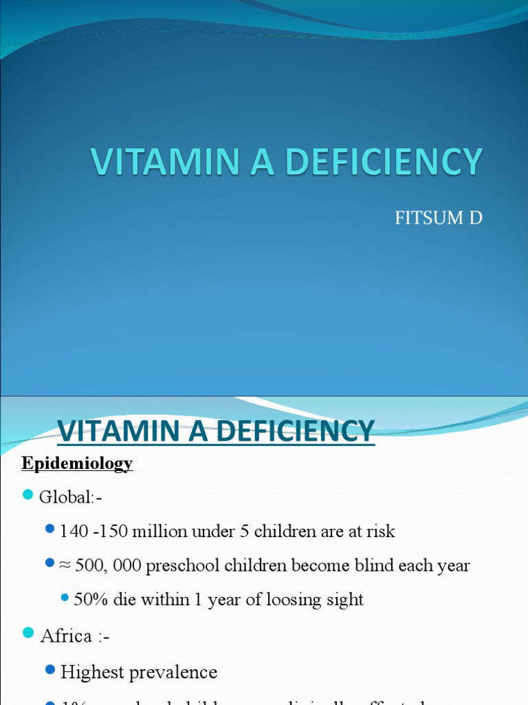 3 Vitamin A Deficiency | PDF | Vitamin A | Medical Specialties