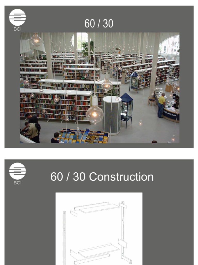 BCI 60-30 Shelving System Presentation | PDF | Home & Garden