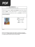 Pages 103 Life Existence Certificate | PDF