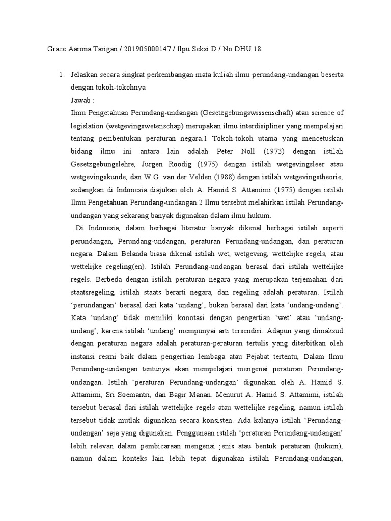 UTS Ilpu - Grace Aarona Tarigan - 201905000147 - Seksi D | PDF