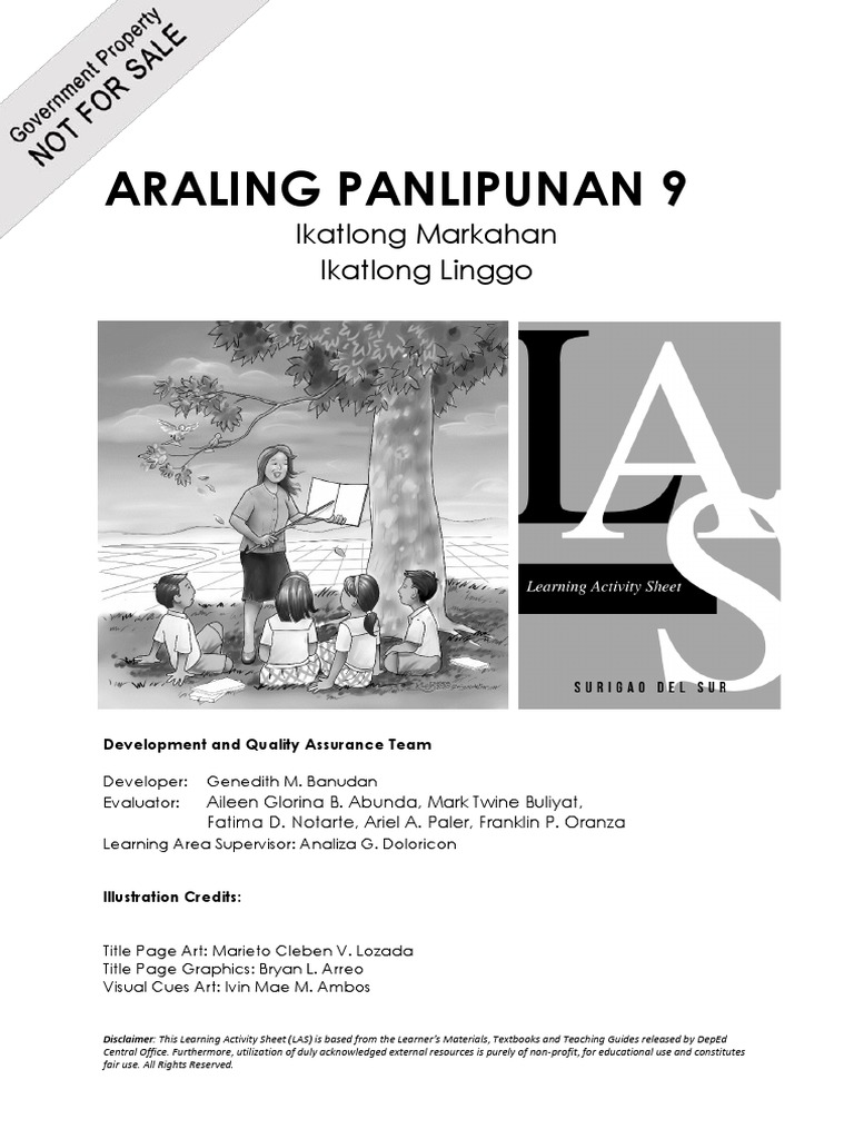 Araling Panlipunan 9: Ikatlong Markahan Ikatlong Linggo | PDF