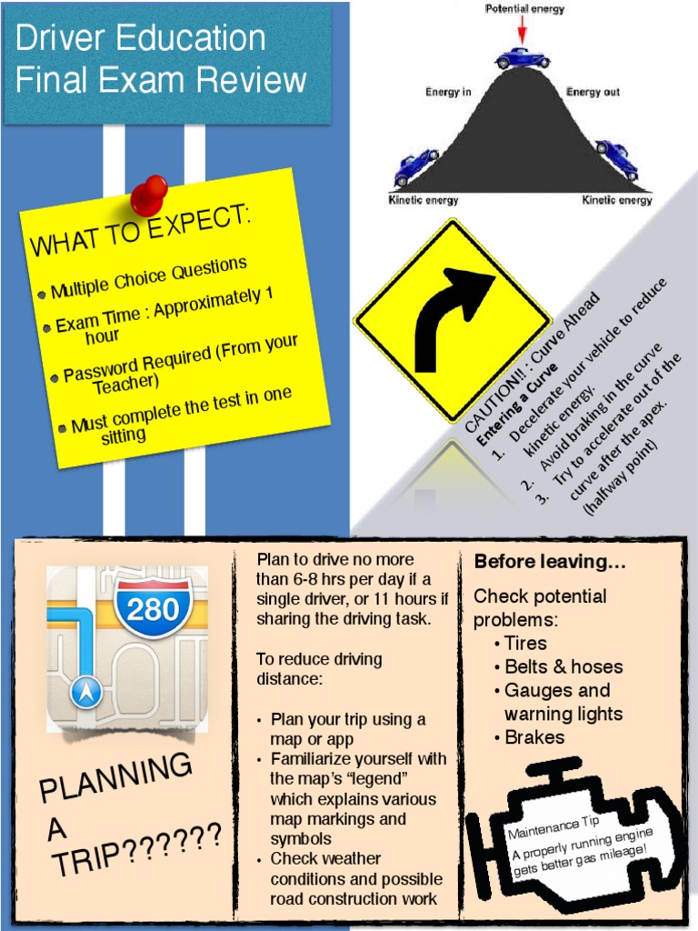 Florida Driver Education Exam Study Guide | PDF | Traffic | Road