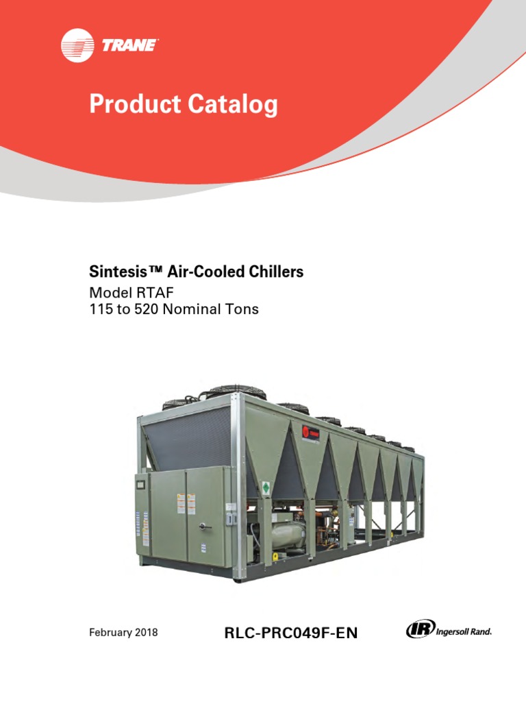 Trane RTAF 2018 | PDF | Water | Manufactured Goods