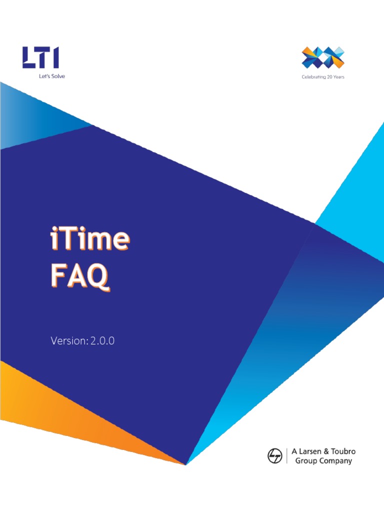 Itime FAQ | PDF | Human Resources | Icon (Computing)