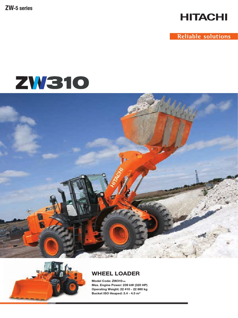 Hitachi zw310 | Download Free PDF | Elevator | Loader (Equipment)