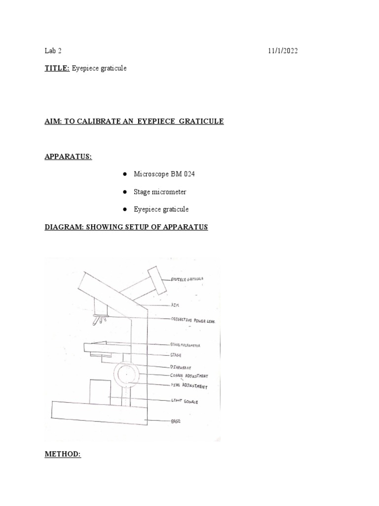 2 Eye Piece Graticule Lab 2 | PDF | Microscopy | Electromagnetism