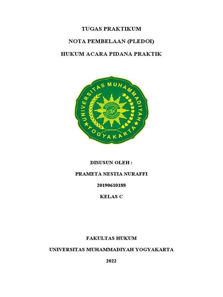 Nota Pembelaan | PDF