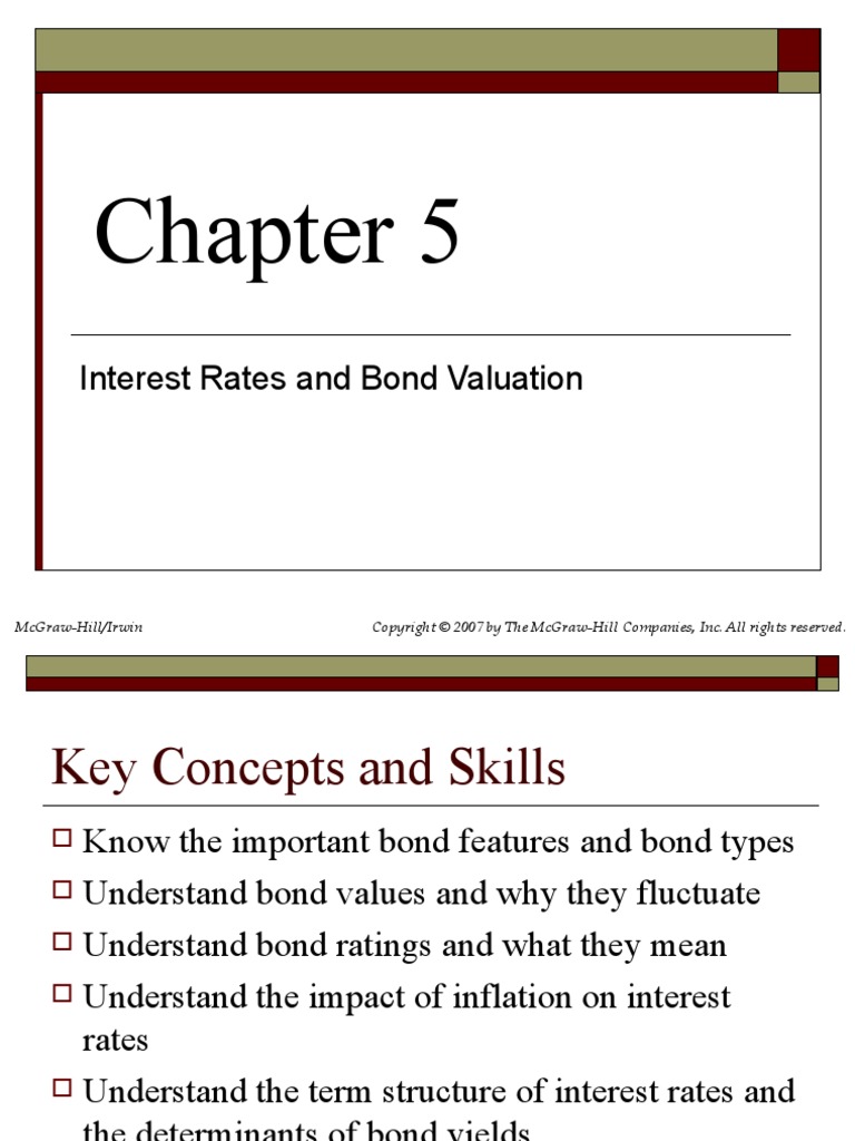 Chap 005-Interest Rates and Bond Valuation | PDF | Bonds (Finance ...