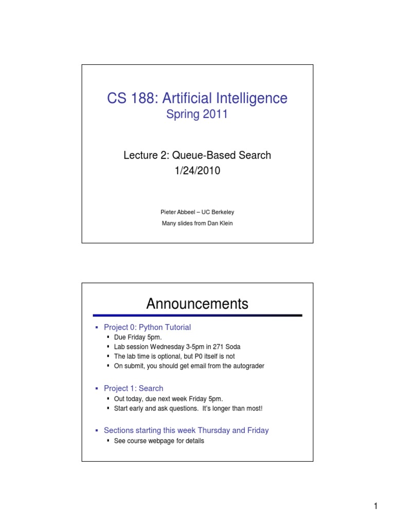 AI - Lecture 2 - Uninformed Search | PDF | Applied Mathematics | Theoretical Computer Science