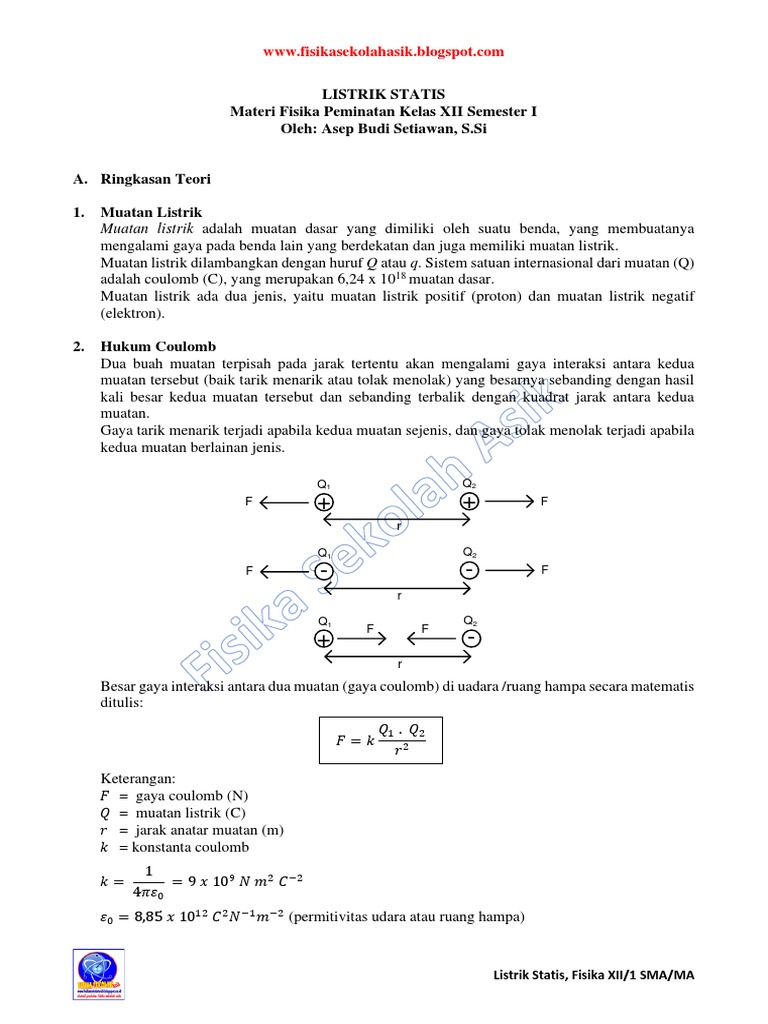 Listrik Statis | PDF