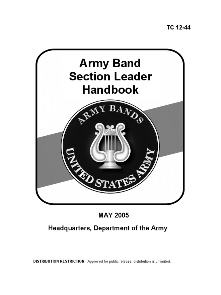 Army Band Section Leader Handbook | PDF
