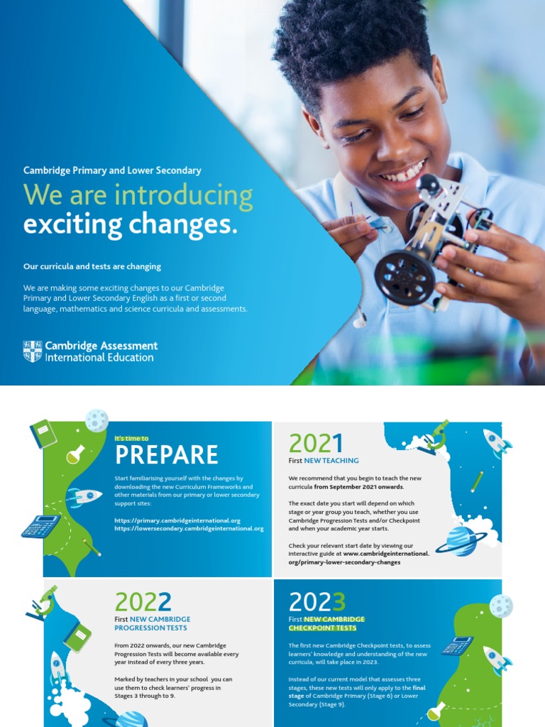 Changes To Cambridge Primary and Lower Secondary | PDF | Curriculum ...