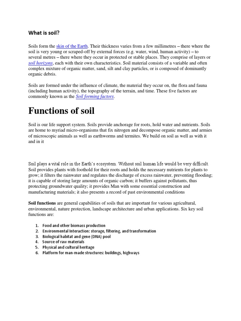 Definition & Components of Soil | PDF | Soil | Weathering
