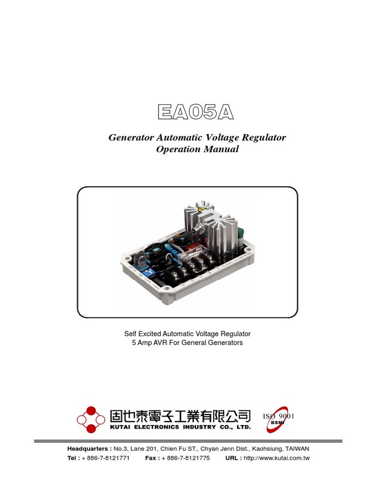 Generator Automatic Voltage Regulator Operation Manual | Download Free ...