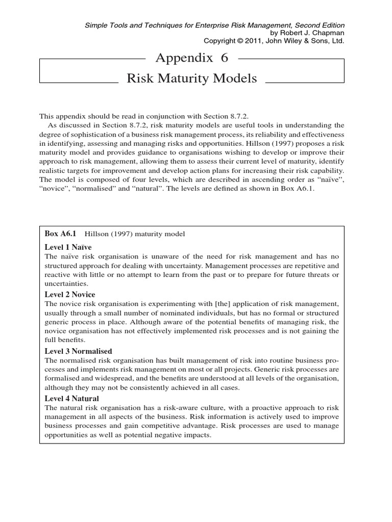 Simple Tools and Techniques For Enterprise Risk Management - 2012 ...