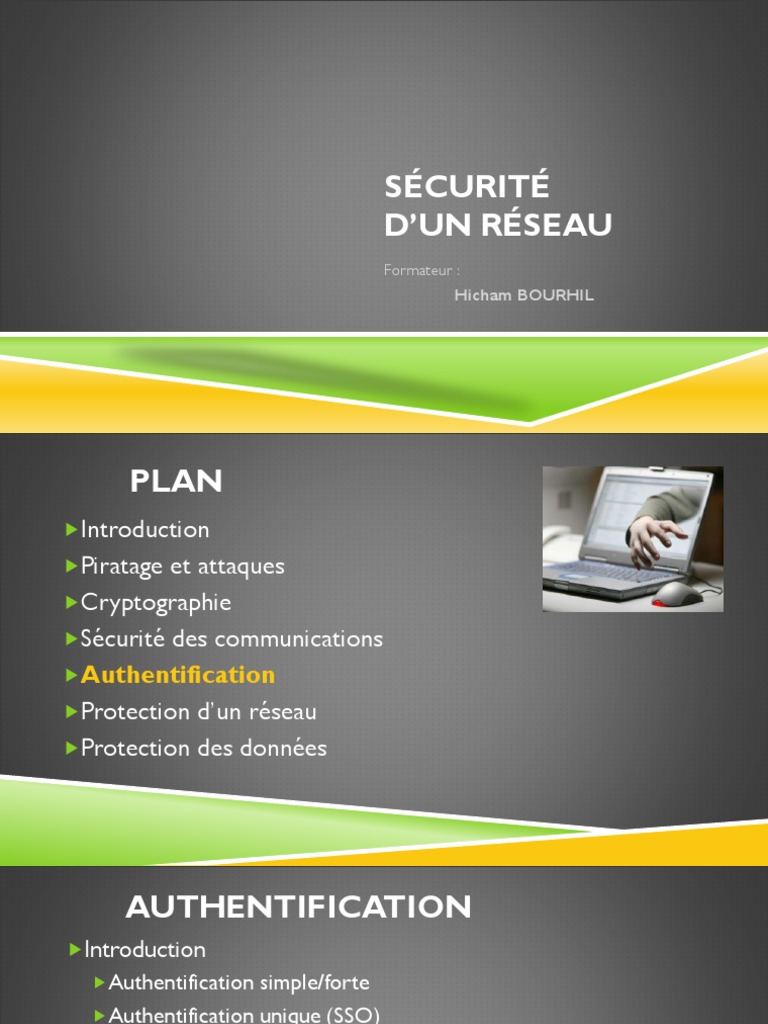 Sécurité et Authentification Réseau | PDF | Rayon (géométrie) | Ingénierie informatique