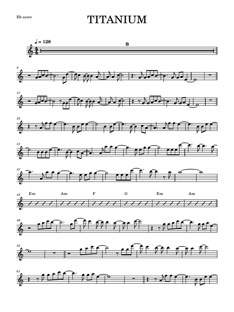 Titanium Sheet Music Notation | PDF