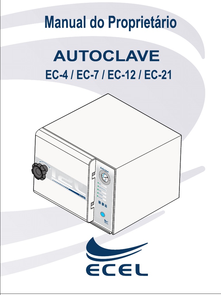 Autoclave Ecel MANUAL PDF | PDF | Esterilização (Microbiologia ... Autoclave Ecel MANUAL PDF | PDF | Esterilização (Microbiologia ...
