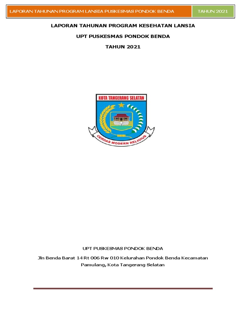 Laptah Program Lansia 2021 | PDF