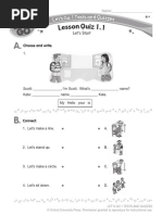 Let's Go 1 Test (Units 5-8) | PDF | Language Arts & Discipline