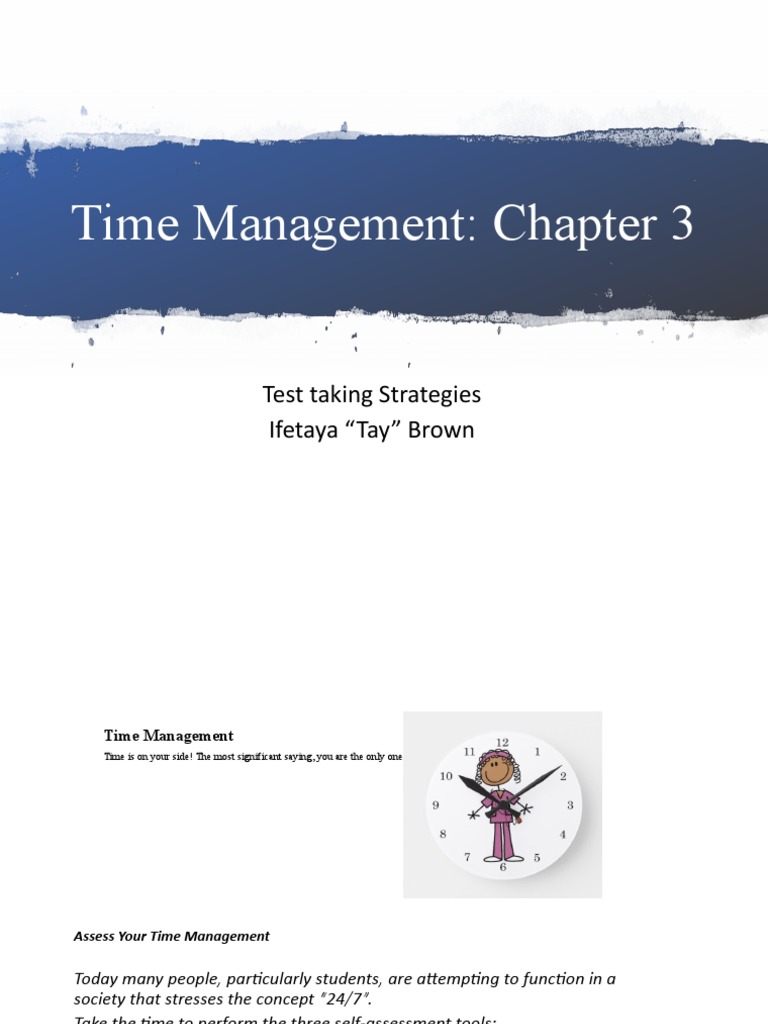 Time Management Chapter #3 Test | PDF | Goal | Value (Ethics)