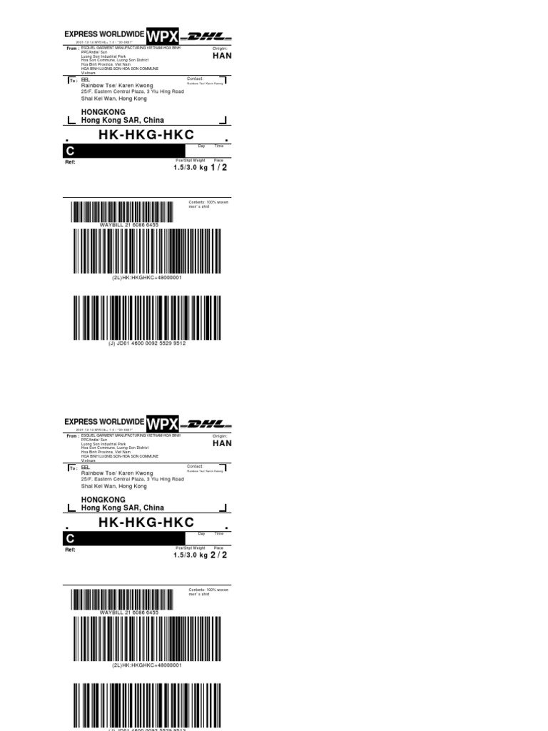 DHL Bill | PDF | Value Added Tax | Invoice