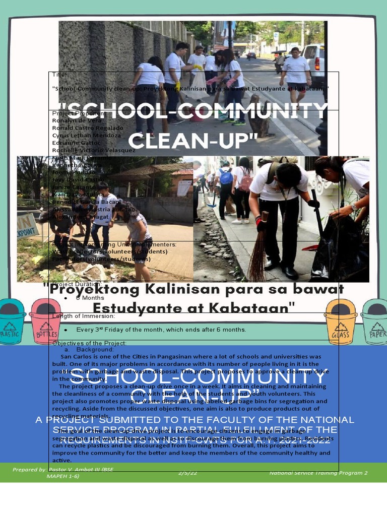 NSTP II Project Proposal | PDF | Waste Management | Recycling