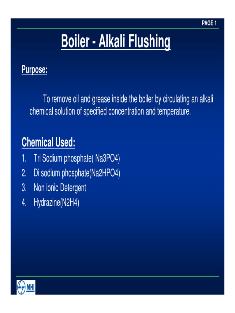 Alkali Flushig & Chemical Cleaning | PDF | Water | Boiler