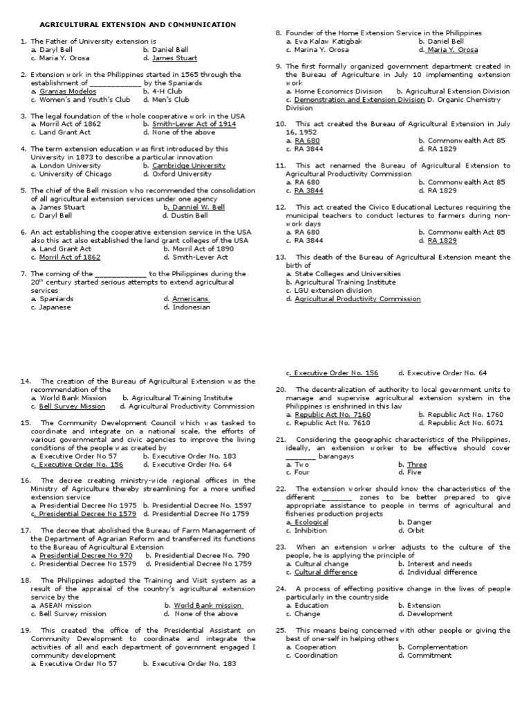 Agricultural Extension and Communication | PDF | Communication ...
