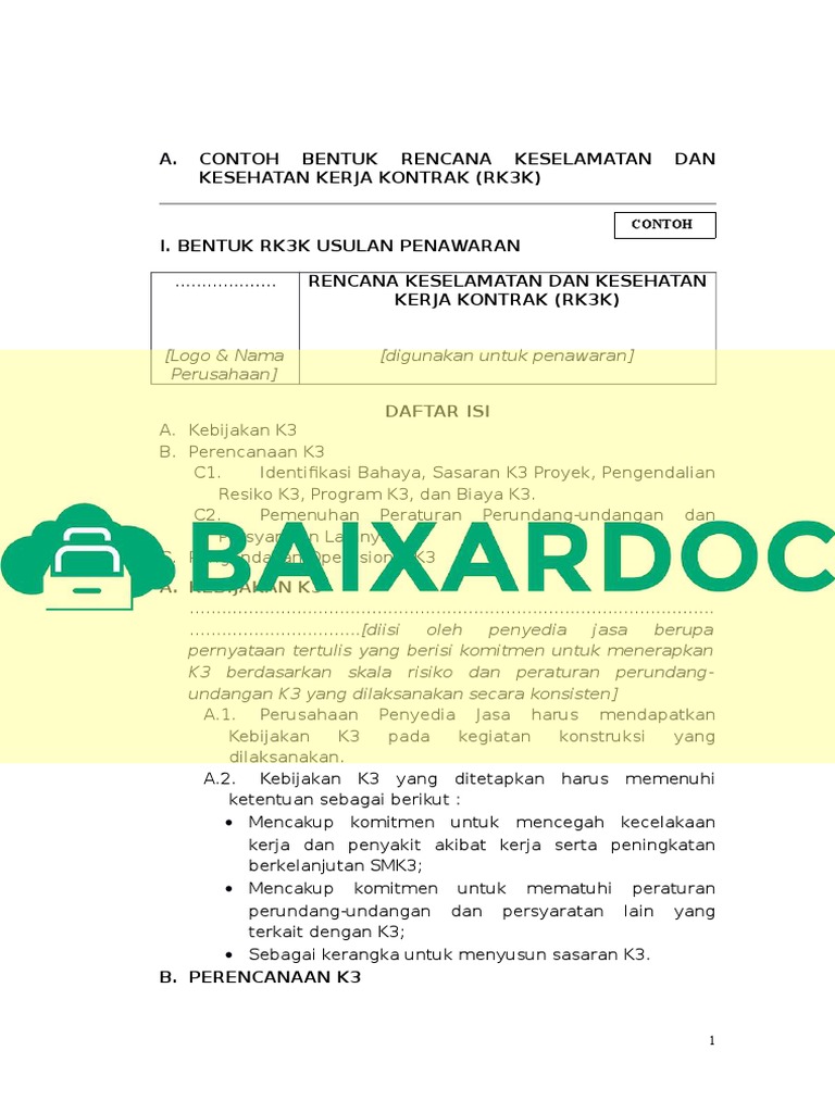 RK3K PROYEK KONSTRUKSI | PDF