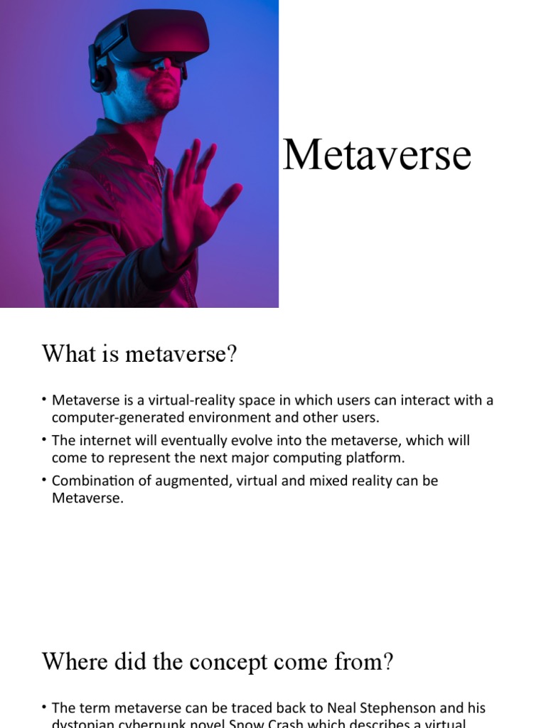 Metaverse | PDF | Virtual Reality | Human–Computer Interaction