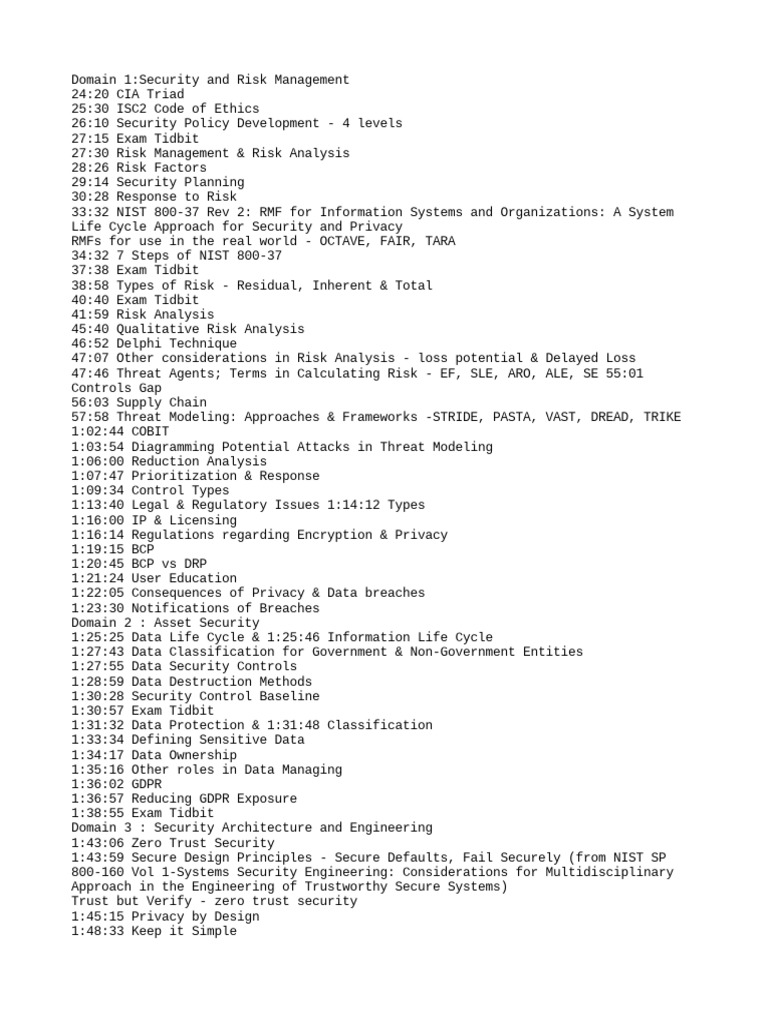 CISSP Exam Cram Full Course (All 8 Domains) UPDATED - 2022 EDITION ...