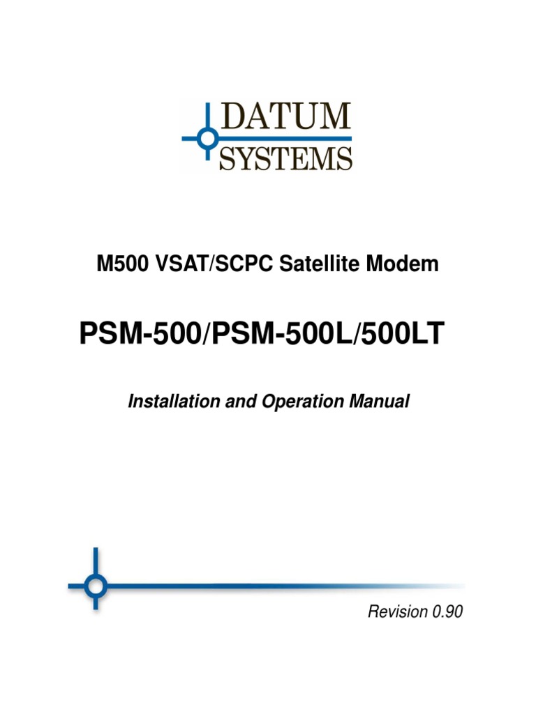 Manual Modem Datum Psm500 | PDF | Modem | Channel Access Method