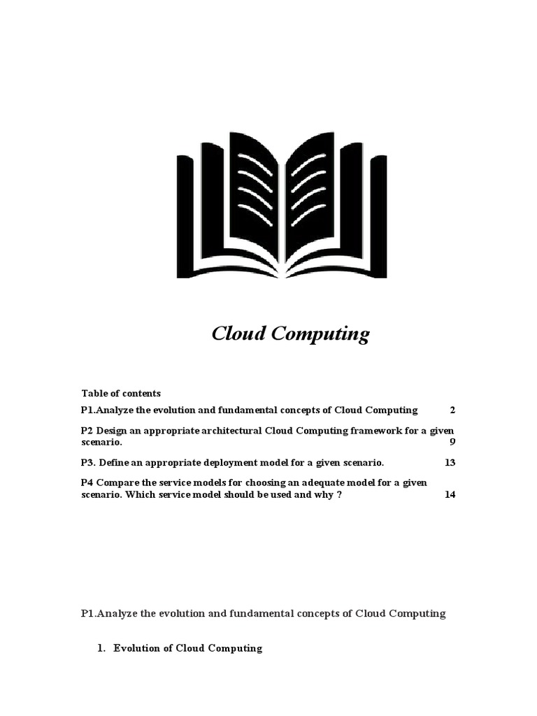 Cloud Computing: P1.Analyze The Evolution and Fundamental Concepts of ...