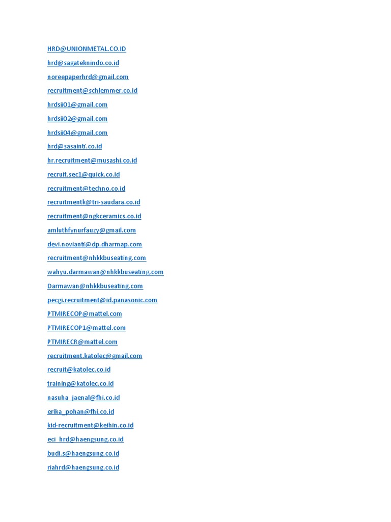 Random Email Terupdate | PDF | Career & Growth