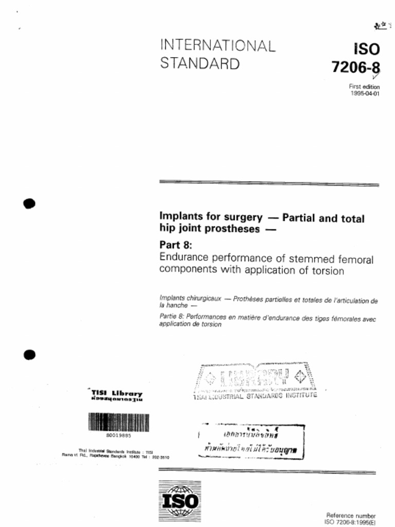Iso 7206-8 | PDF