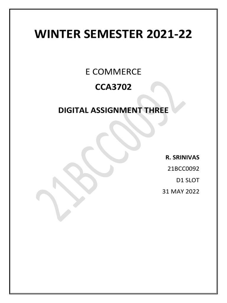 Ecom Da 3 | PDF | Credit Card | Debit Card