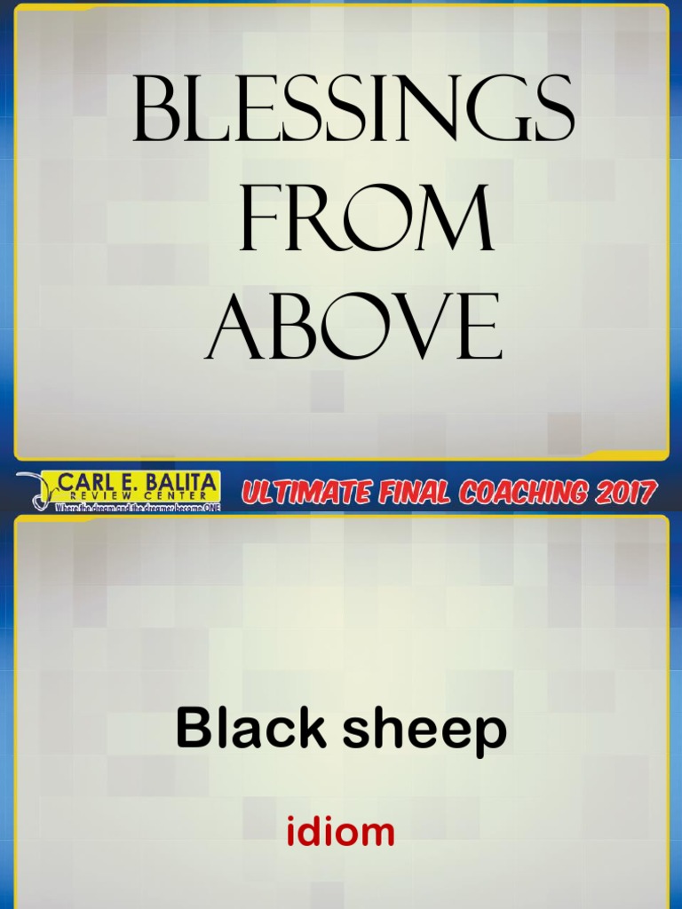 Blessings From Above | PDF