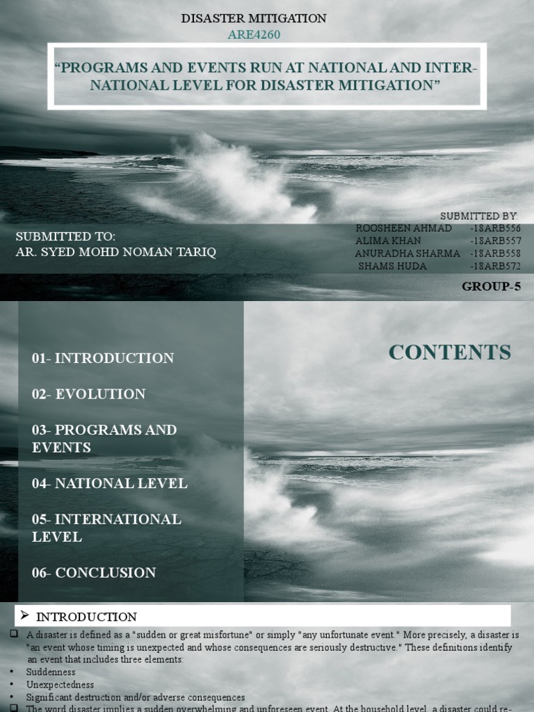 Programs and Events Run at National and Inter-National Level For ...