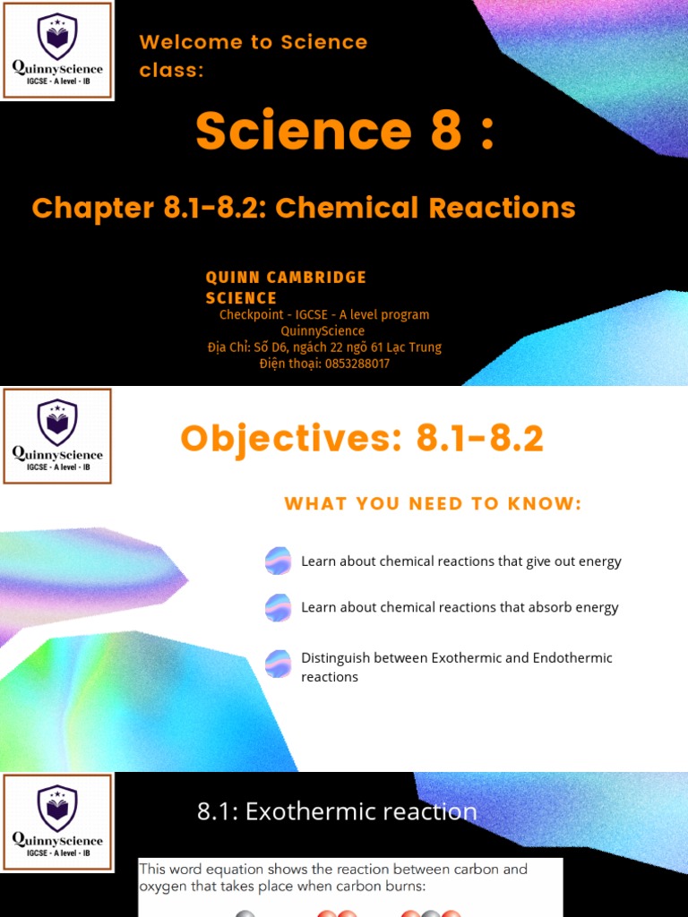 Science 8 Chapter 8 Chemical Reaction 8.1-8.2 | PDF | Chemical ...