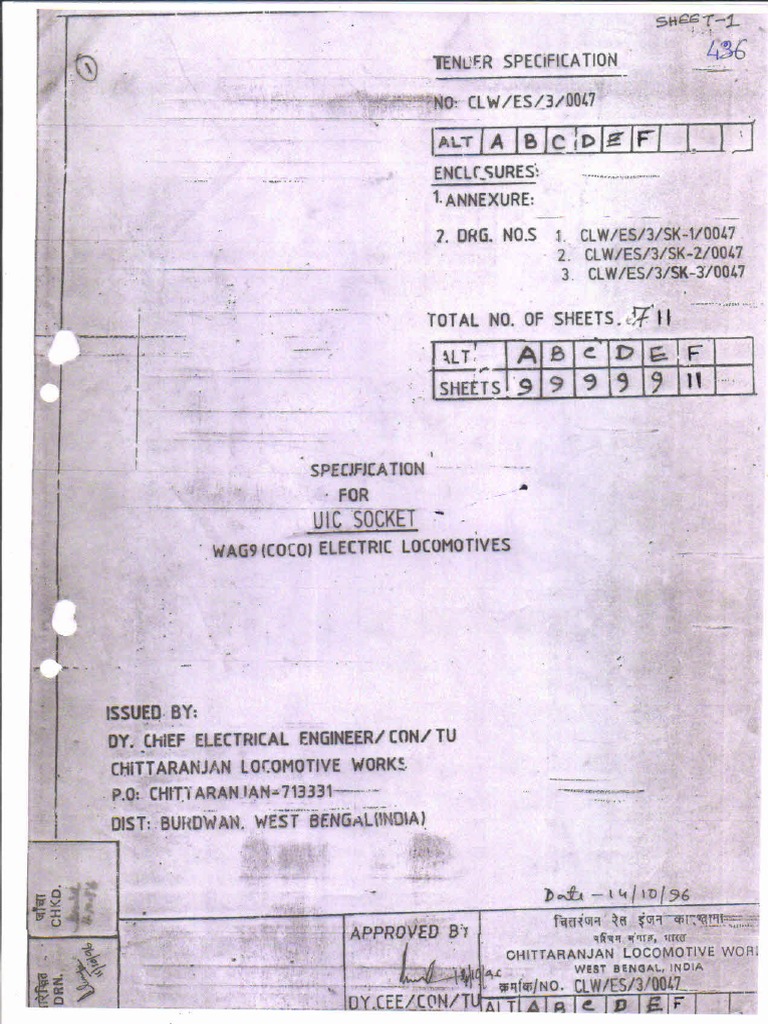 Specn 13 PIN UIC Socket | PDF
