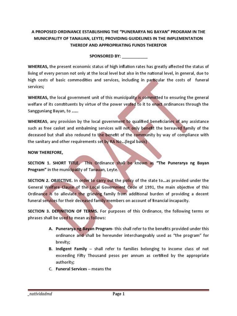 Punerarya NG Bayan | PDF | Public Law | Common Law