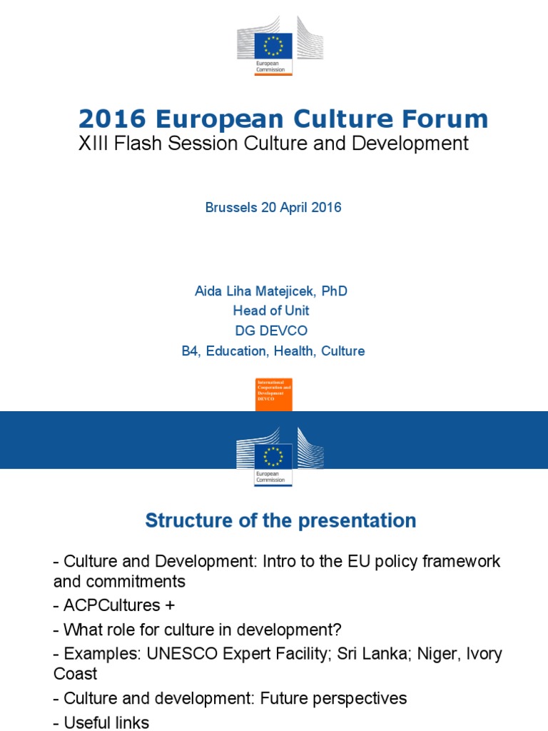 Presentation of Aida Liha Matejicek DG Devco Head of Unit b4 0-1 | PDF ...