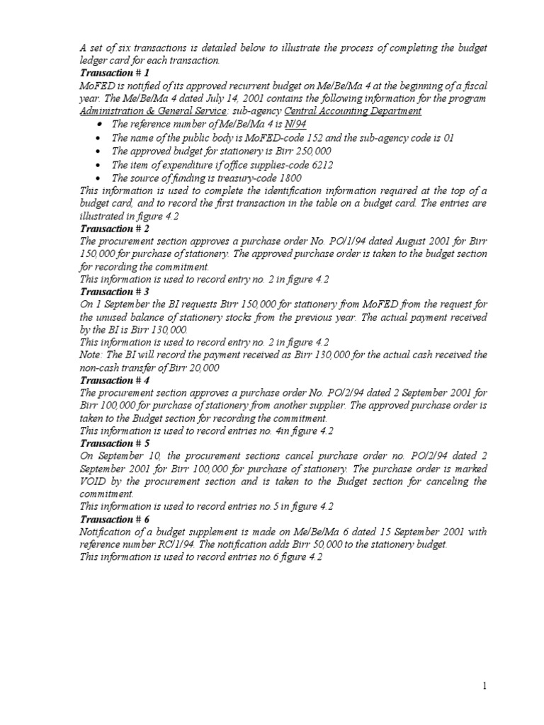 Budget Ledger Card Illustration | PDF | Financial Transaction | Budget