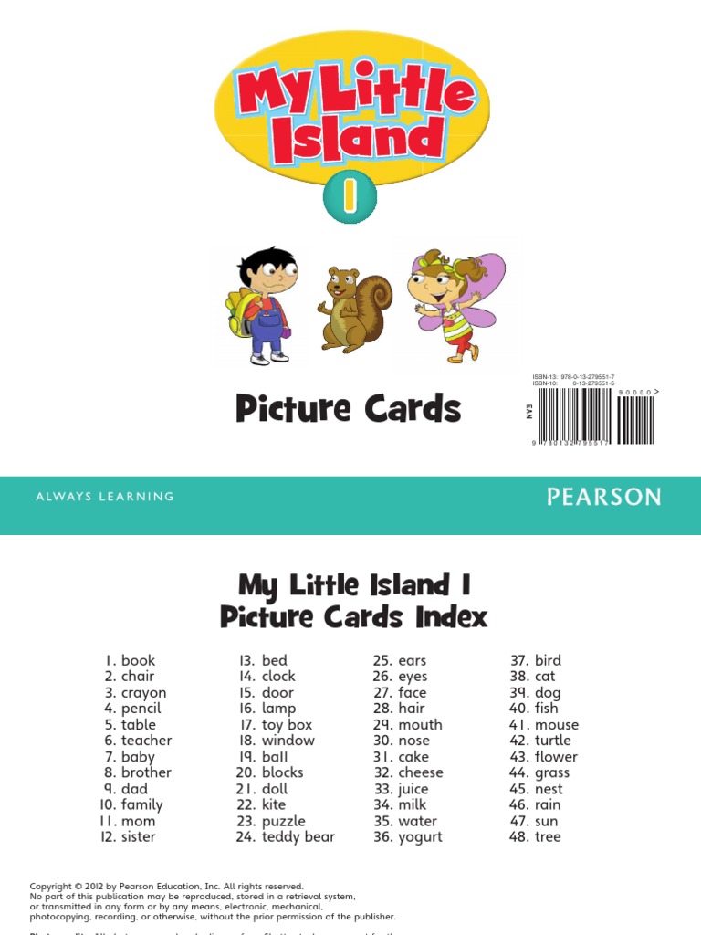 My Little Island 1 Flashcard Picture Cards | PDF