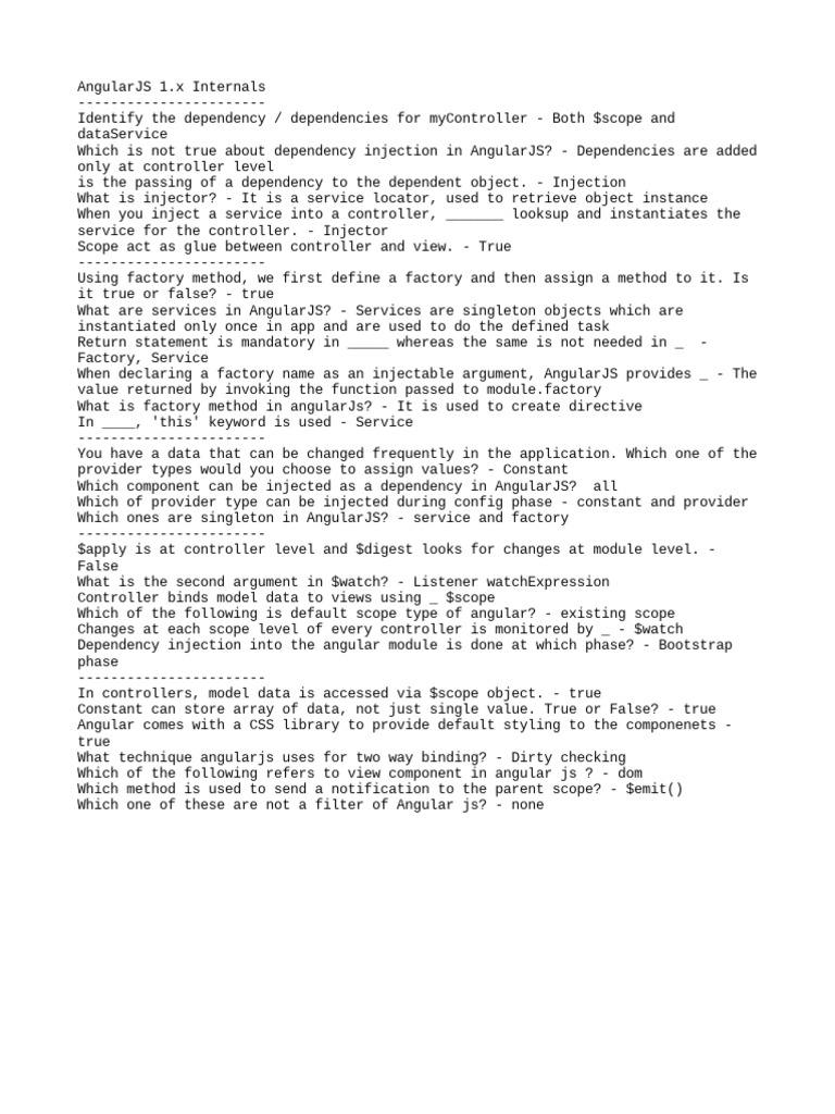 Angularjs 1x Internals Pdf Angular Js Scope Computer Science