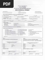 Mechanical Permit Form | PDF | Elevator | Manufactured Goods