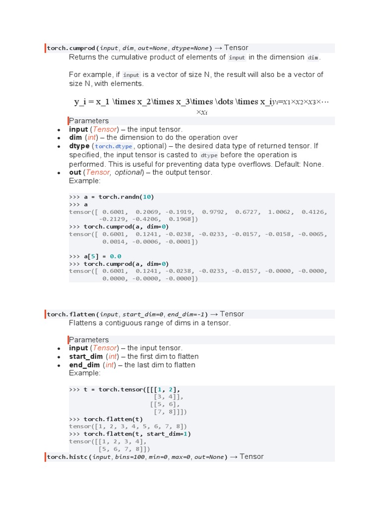 Pytorch Assignment 1 | PDF | Parameter (Computer Programming) | Tensor