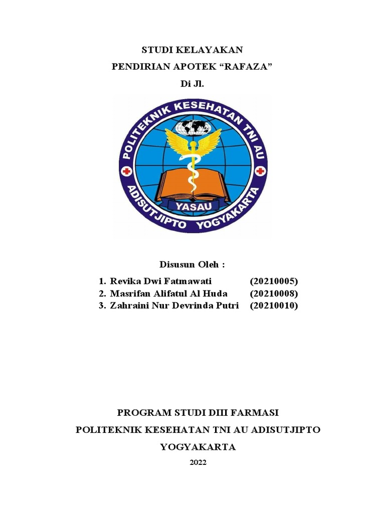 Makalah Studi Kelayakan Apotek - ManFar - Kelompok 1 | PDF