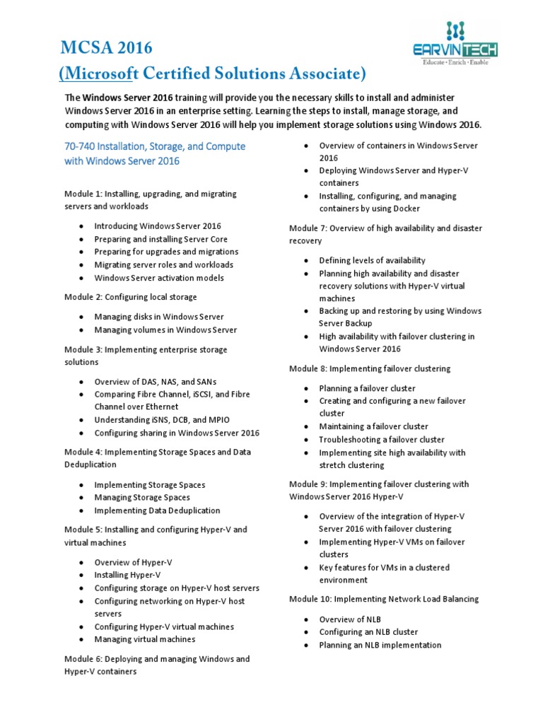 MCSA 2016 Complete | PDF | I Pv6 | Group Policy